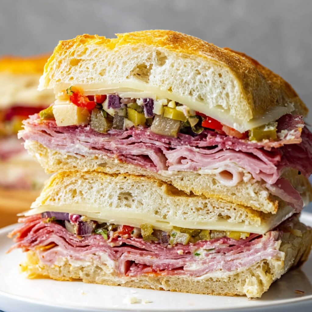 Easy Italian Muffuletta Sandwich | Ready in 15 Minutes