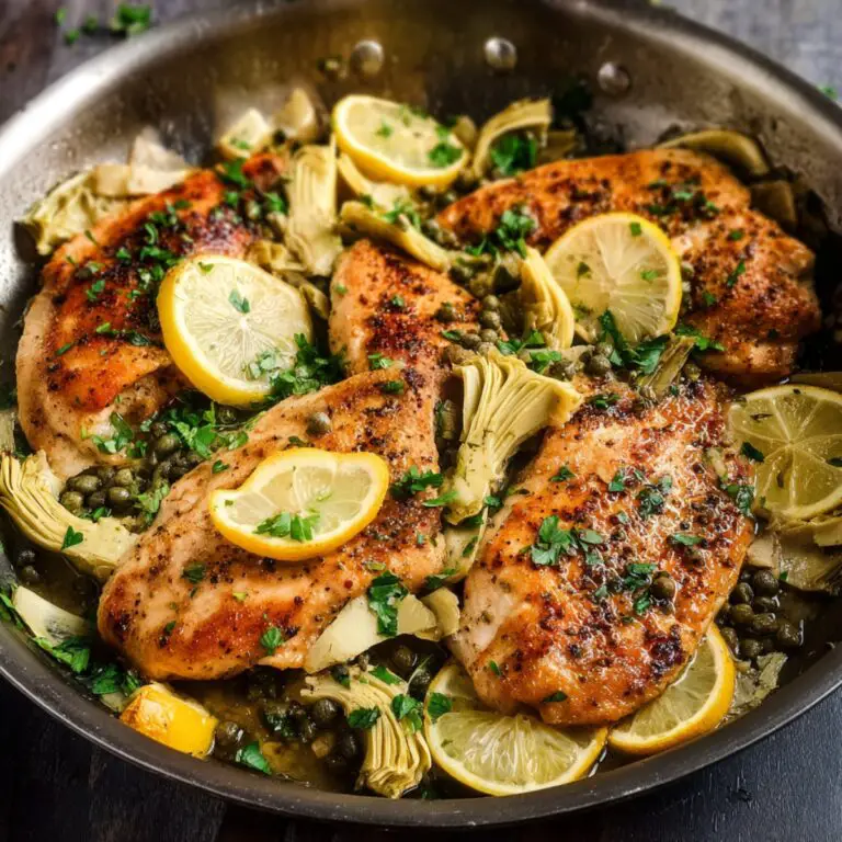 Healthy Lemon Artichoke Chicken Recipe